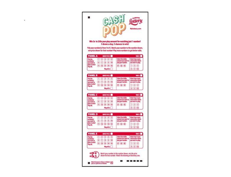 Play And Win Cash Pop Lottery In Florida New York California Virginia
