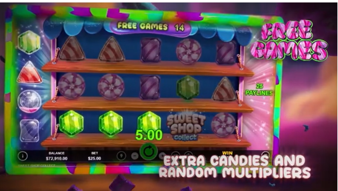 Sweet Shop Collect Slot Game From RTG To Play And Win
